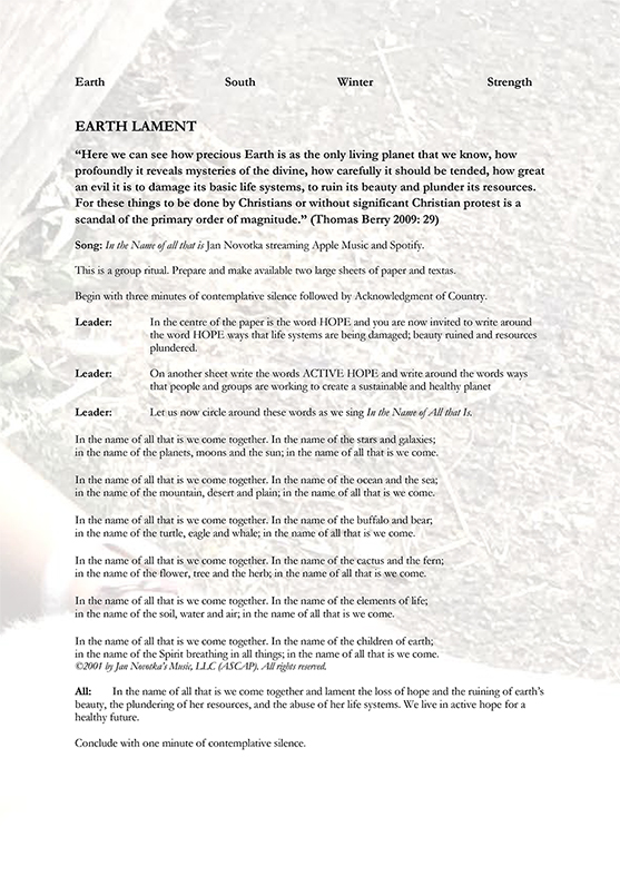 Rituals and Practices | Institute of Sisters of Mercy of Australia